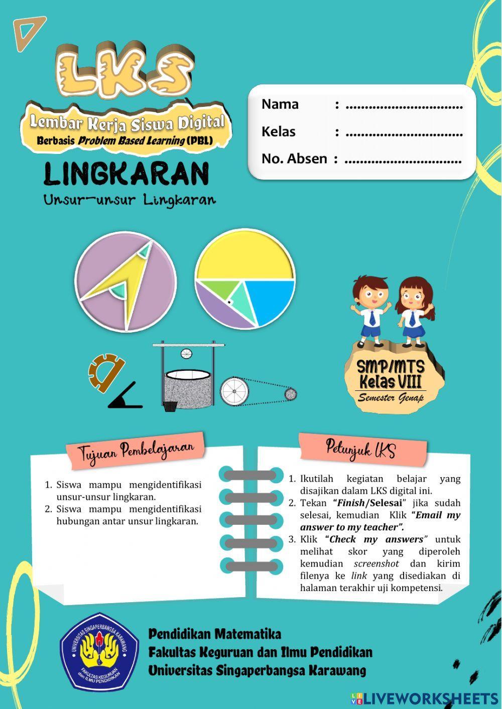 LKS Lingkaran -… | Free Interactive Worksheets | 2168847