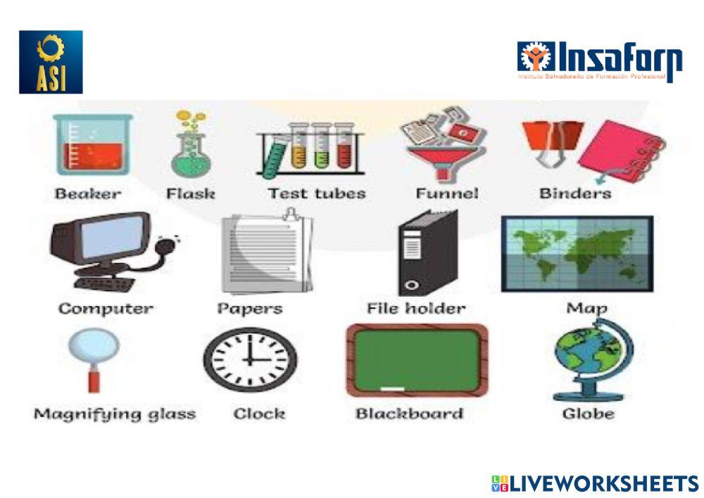 CLASSROOM OBJECTS- Speaking practice online exercise for | Live Worksheets