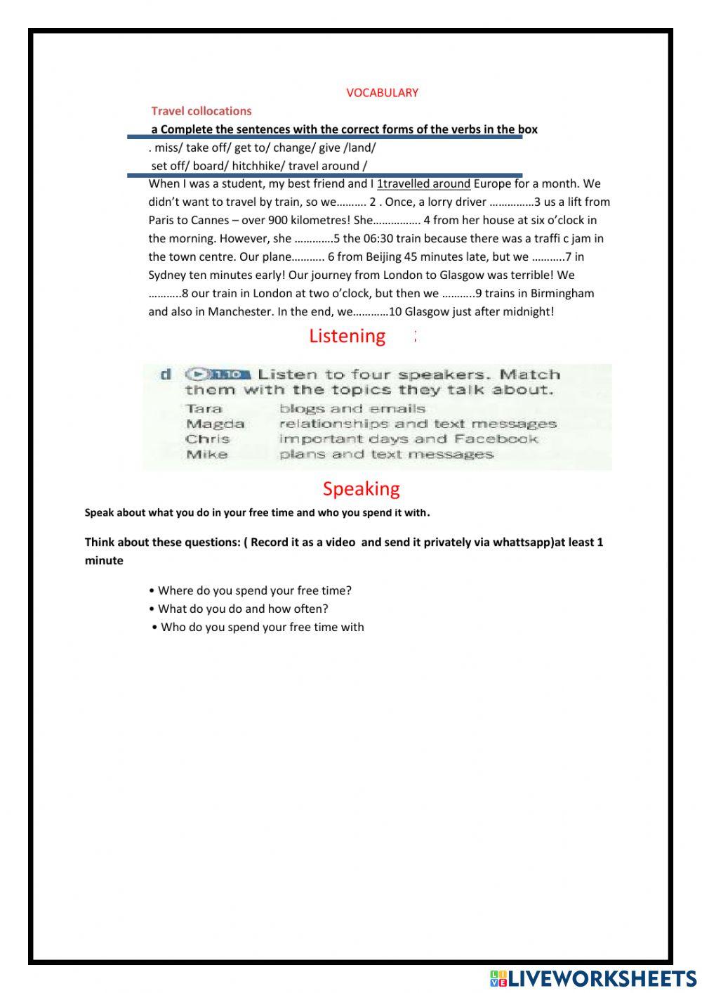 Final test Lev 7 worksheet | Live Worksheets
