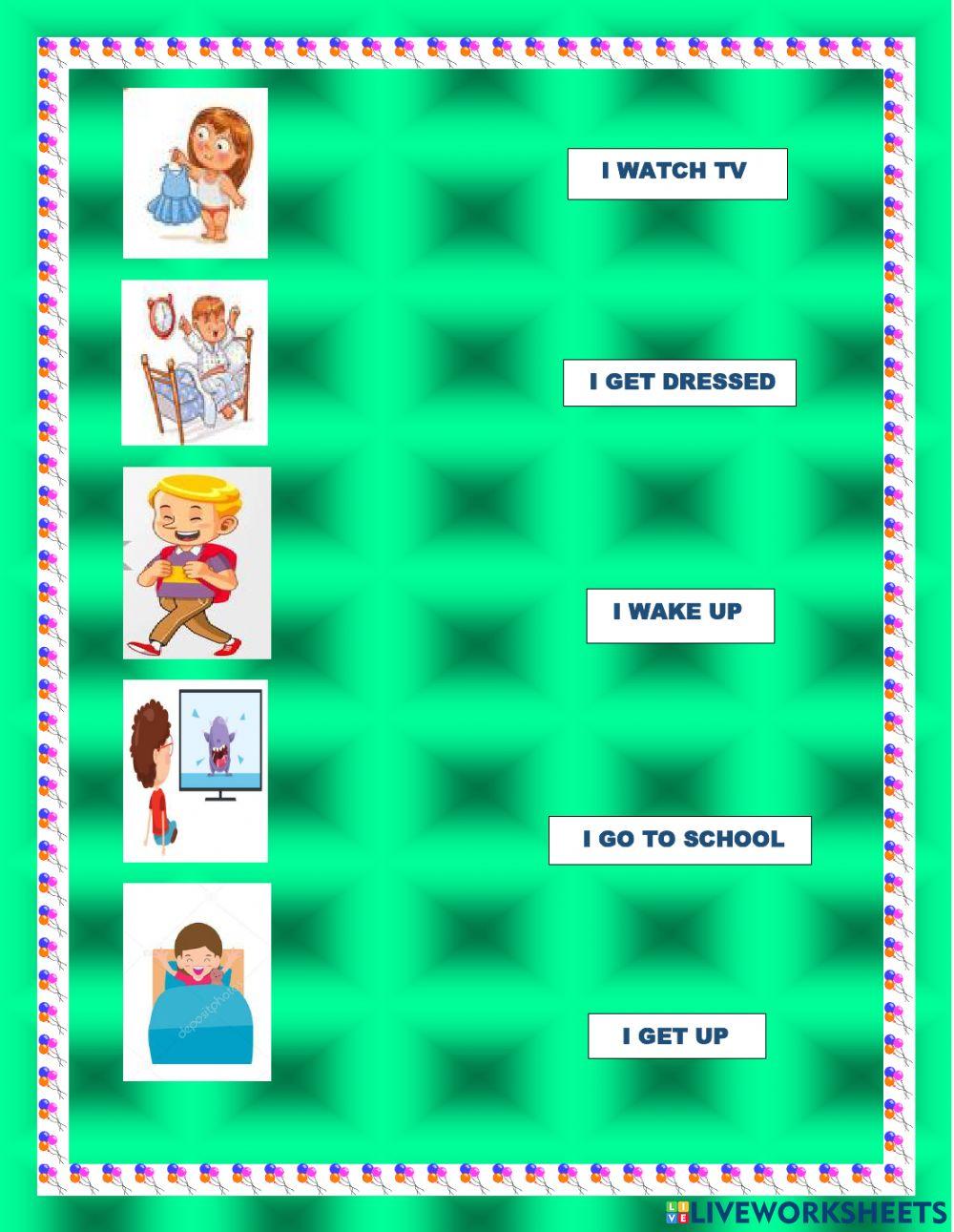 Rutinas | Free Interactive Worksheets | 2169831