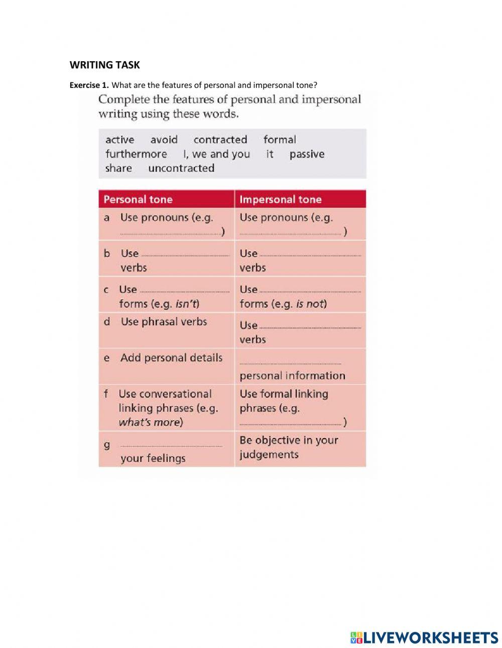 Personal & impersonal tone 2169915 | Sergio Juárez Moreno