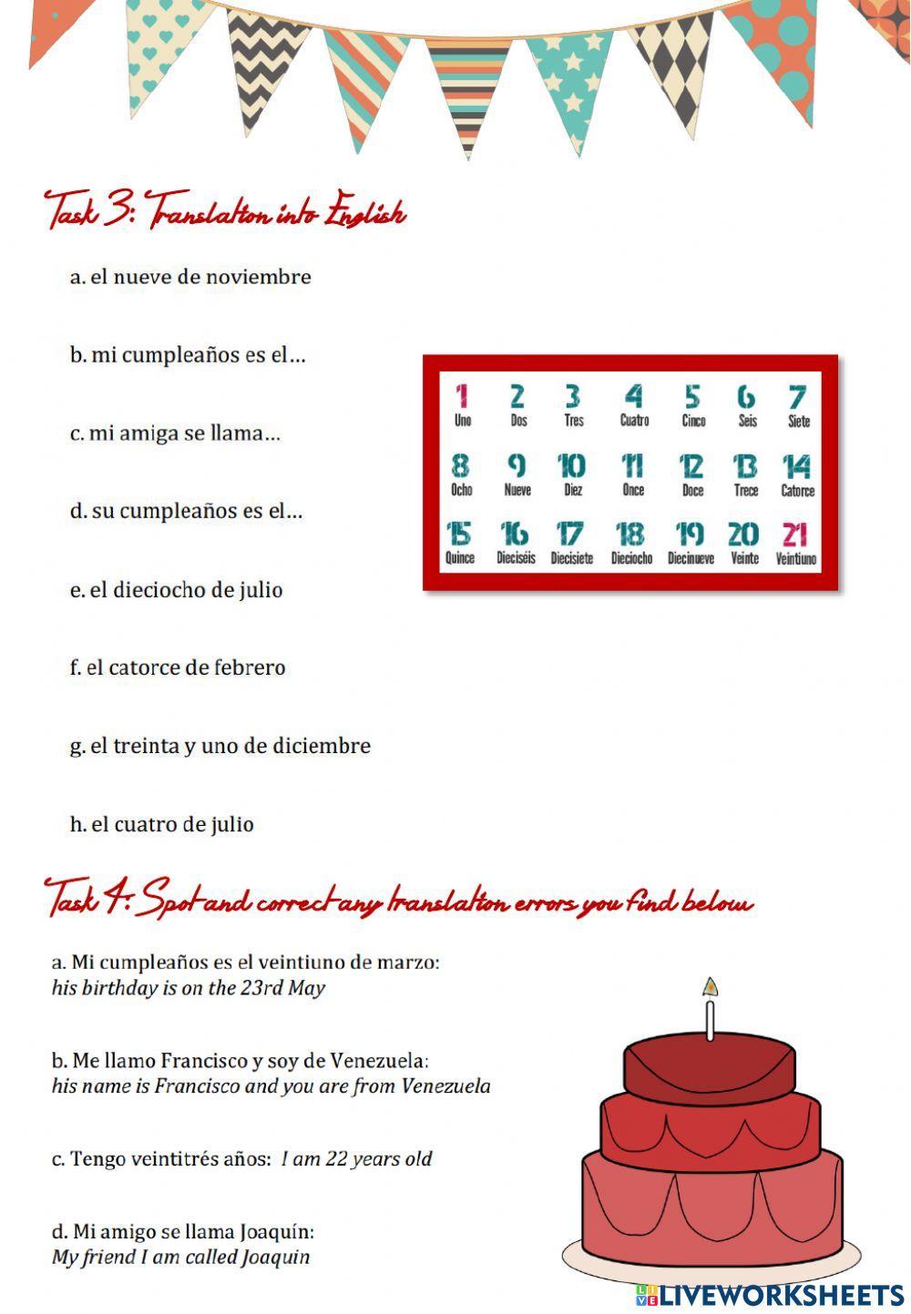 Introducing you… | Free Interactive Worksheets | 2170201