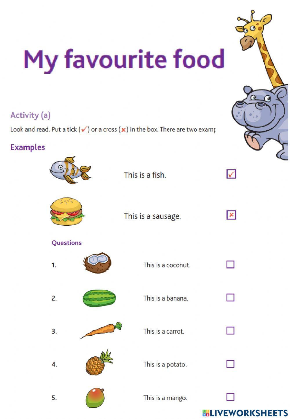 2170390 | Starters Food | MissMarci | LiveWorksheets