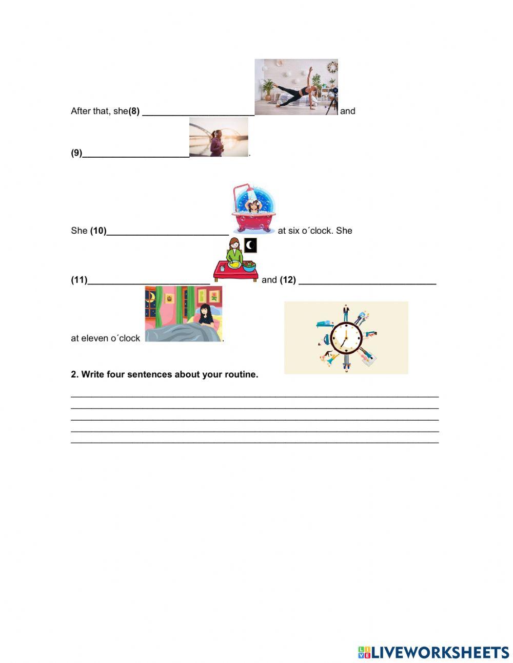 2170488 | Present simple routine | Gabriel Cruz