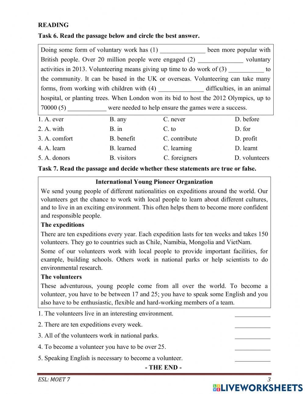 Abcd English as a Second Language (ESL) activity | Live Worksheets