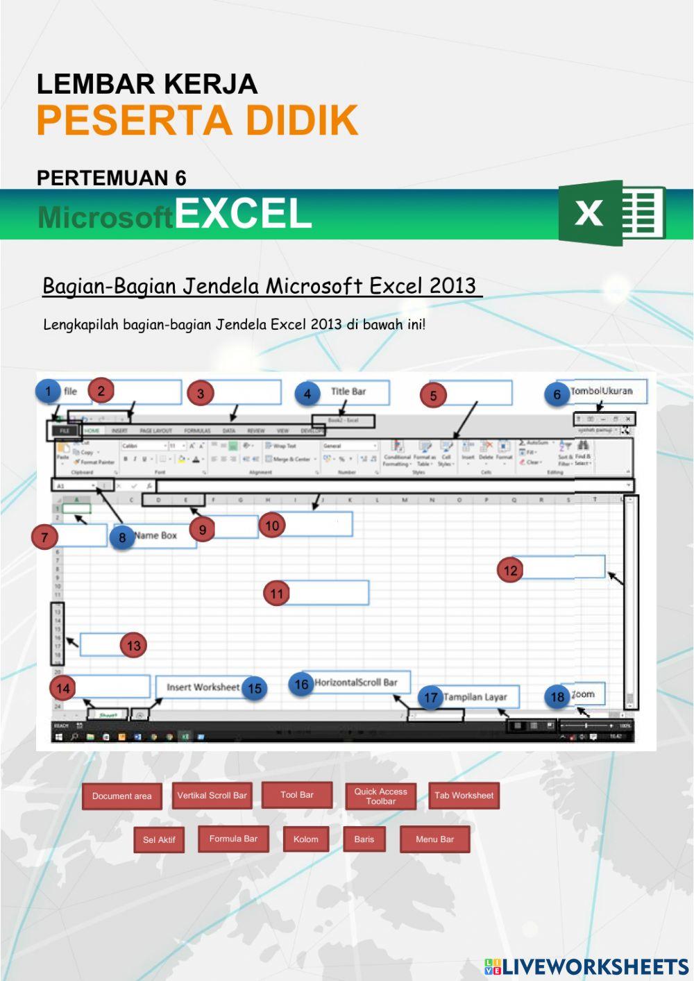 Excel 2013 | Ratnawaty Fitrianingsih | Live Worksheets