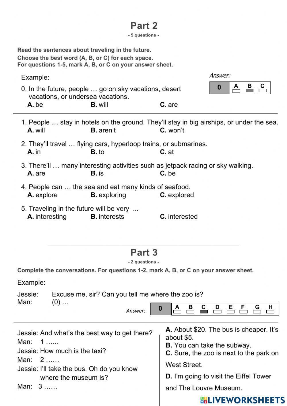 Test-Final-Reading worksheet | Live Worksheets