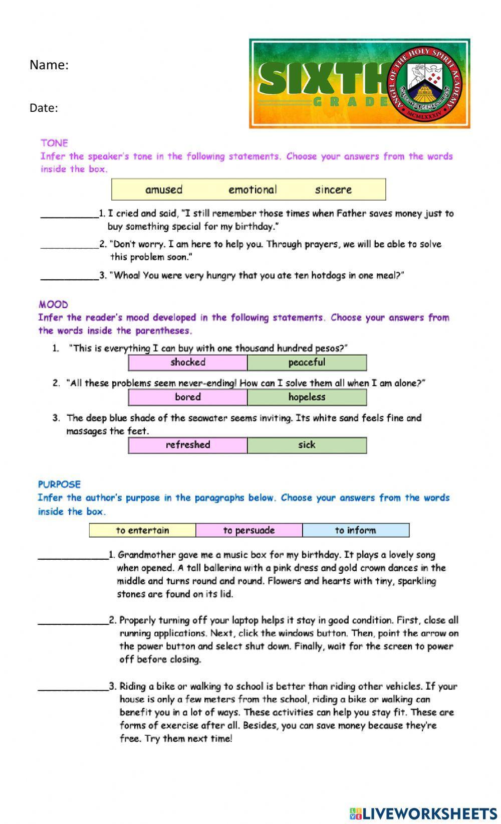 Speaker s Tone Free Interactive Worksheets 2171212 speaker-s-tone-free-interactive-worksheets-2171212