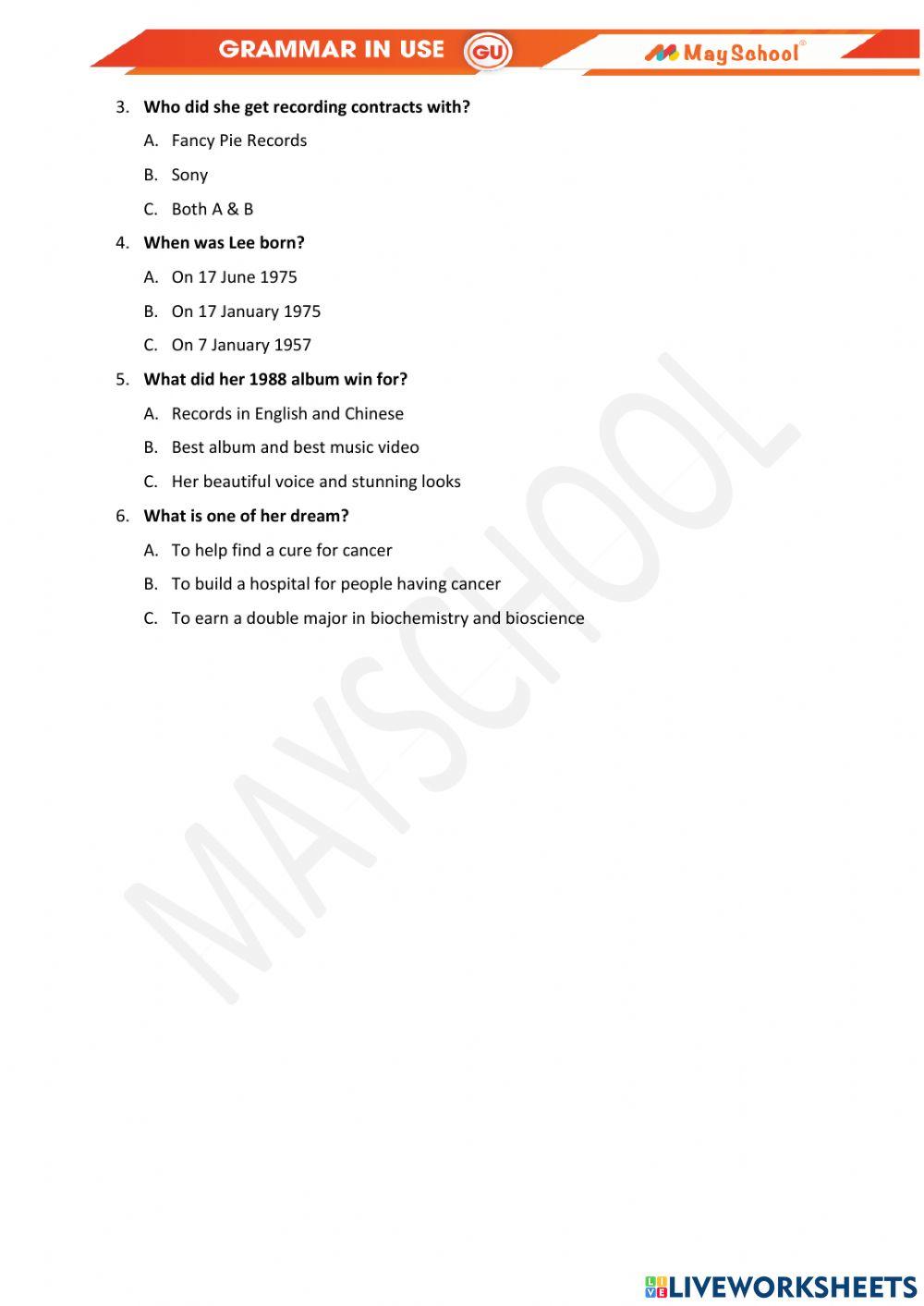 3644861 | GU-U4-People I Love-Review | MaySchool Hanoi 3644861 | GU-U4-People I Love-Review | MaySchool Hanoi
