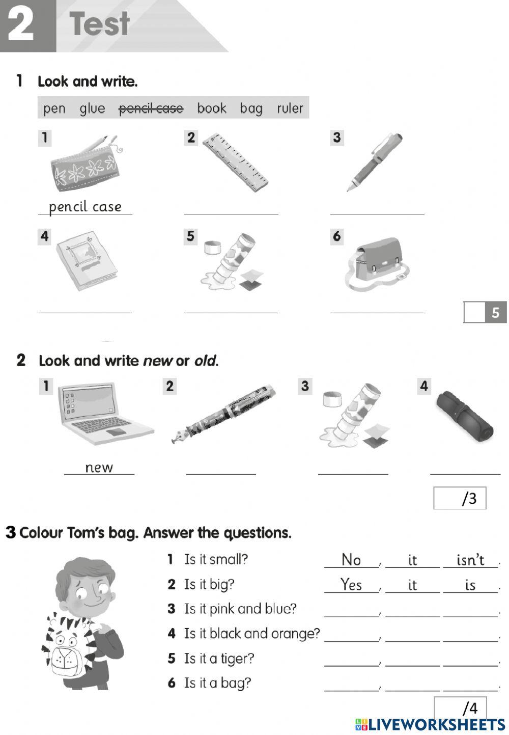 AS 1 Test 2 worksheet | Live Worksheets