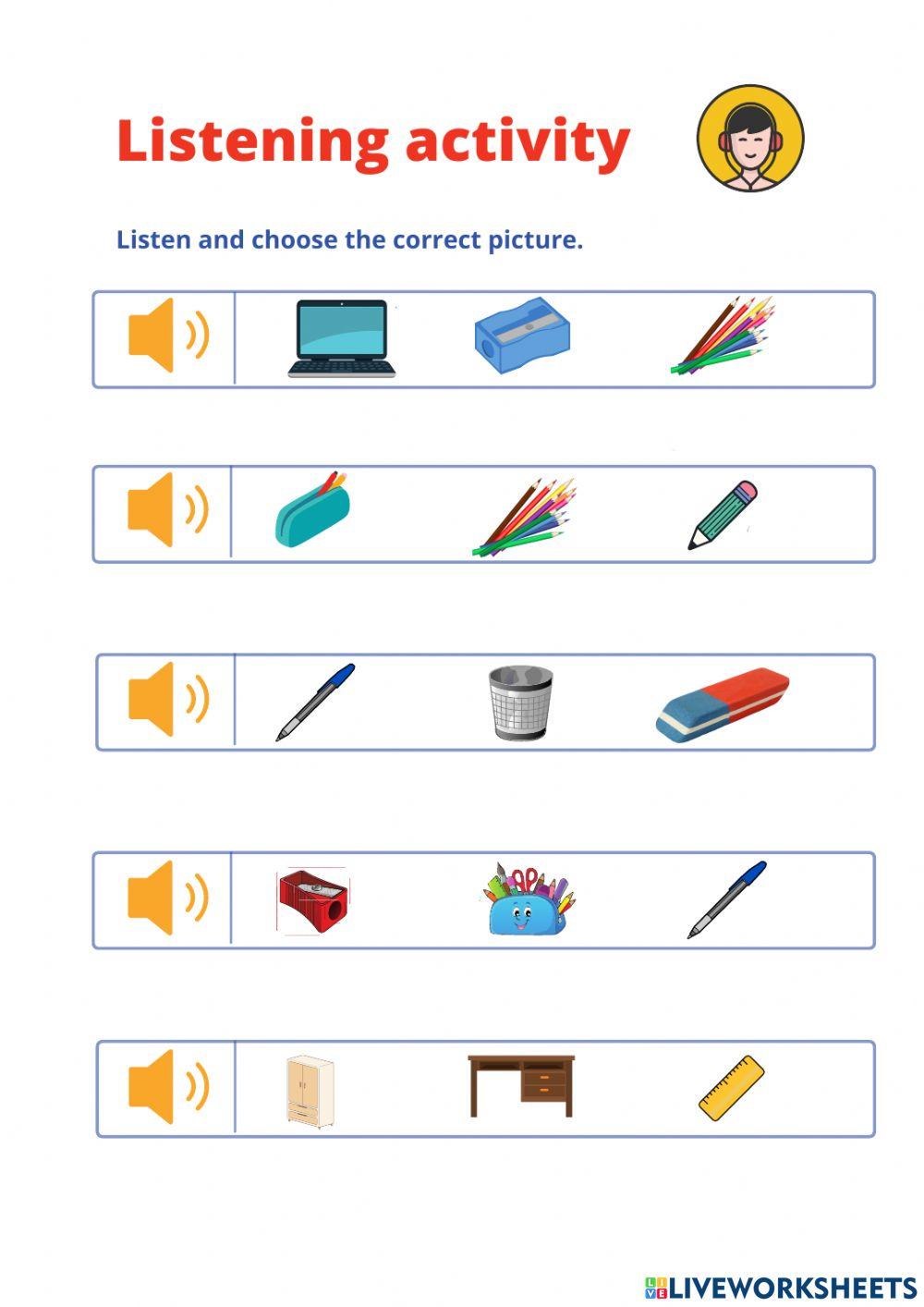Classroom objects 2196835 | abpereze01 | LiveWorksheets