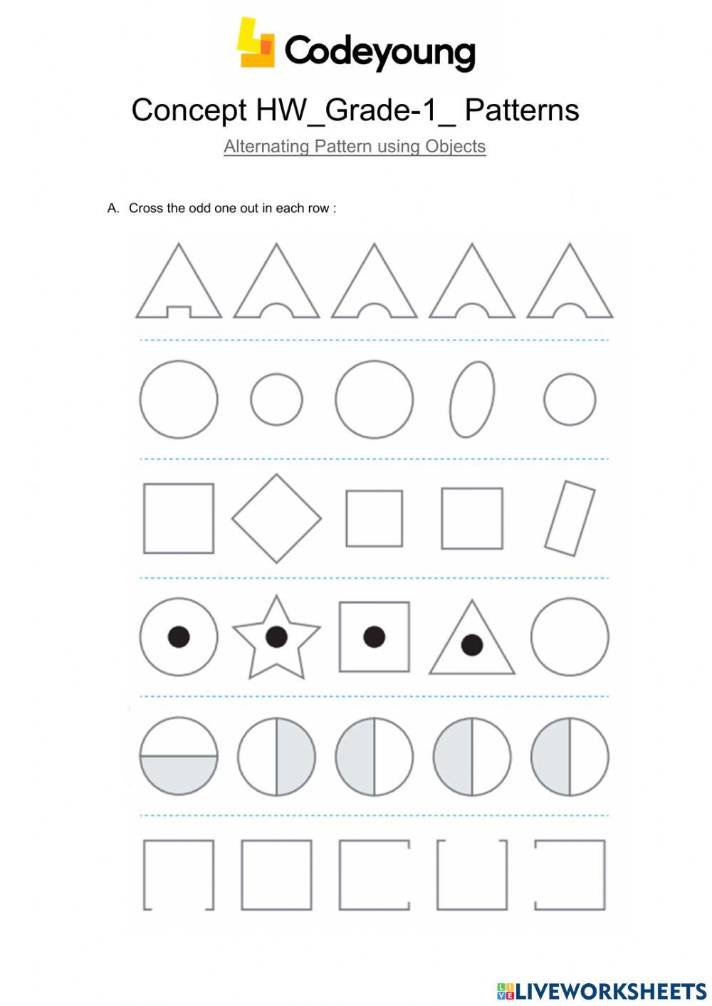 Concept HW interactive worksheet | Live Worksheets