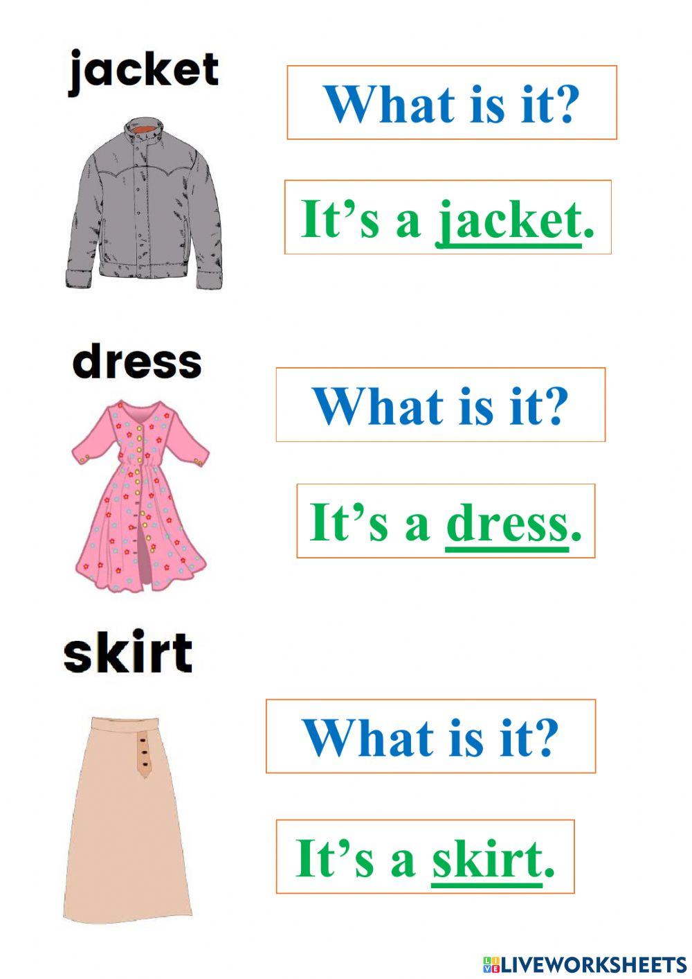 Topic - clothes worksheet | Live Worksheets
