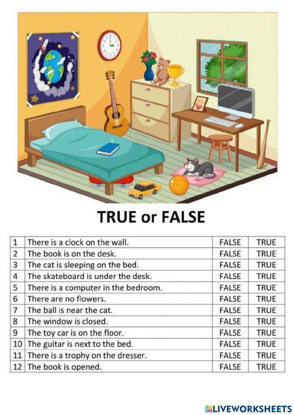There is-are + preposition worksheet | Live Worksheets