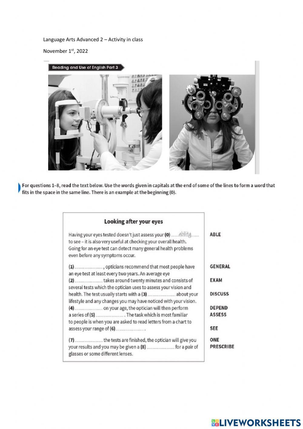 Unit 11: Reading and Use of English WB