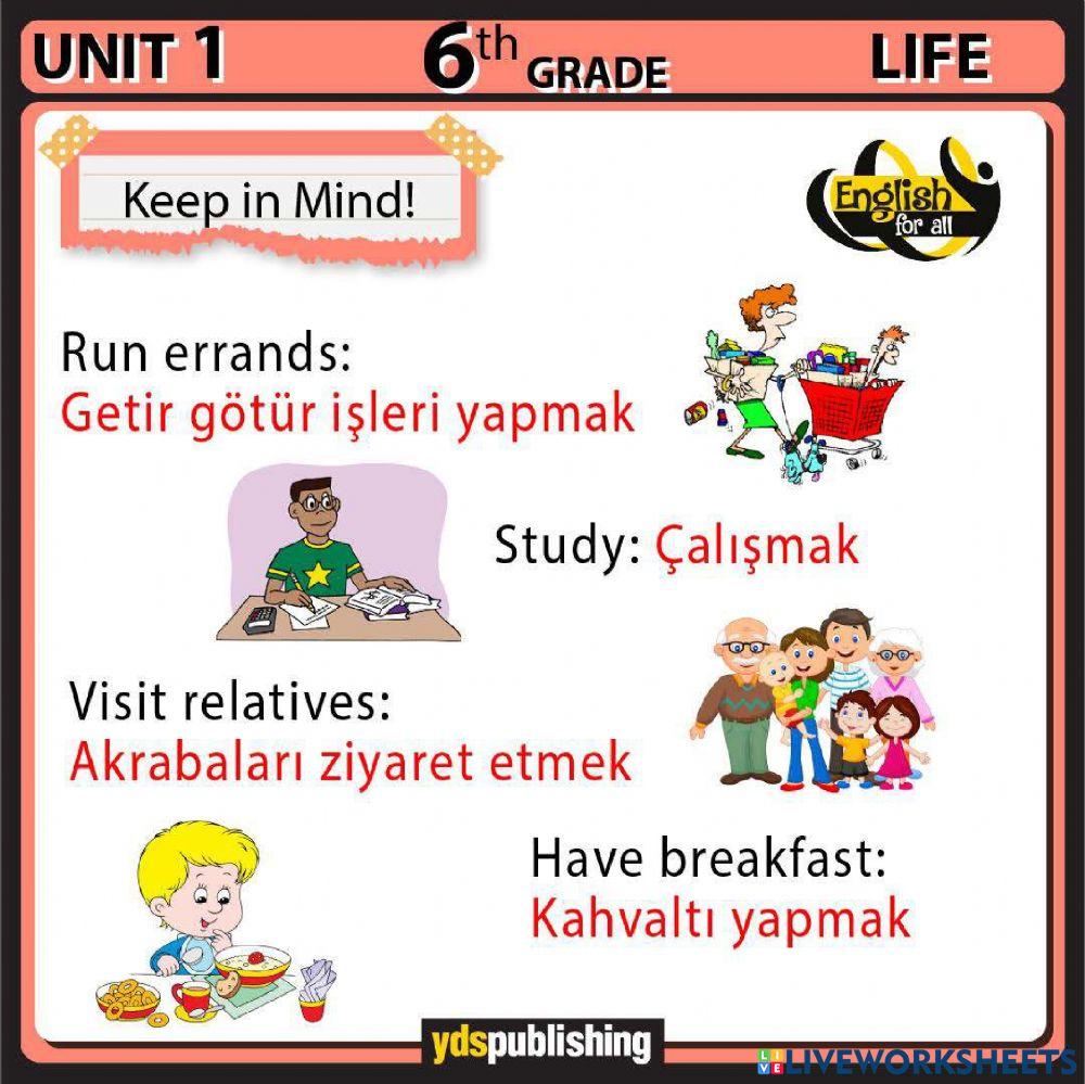 2197445 | Unit 2 words | Ceyda ÇELİK | LiveWorksheets