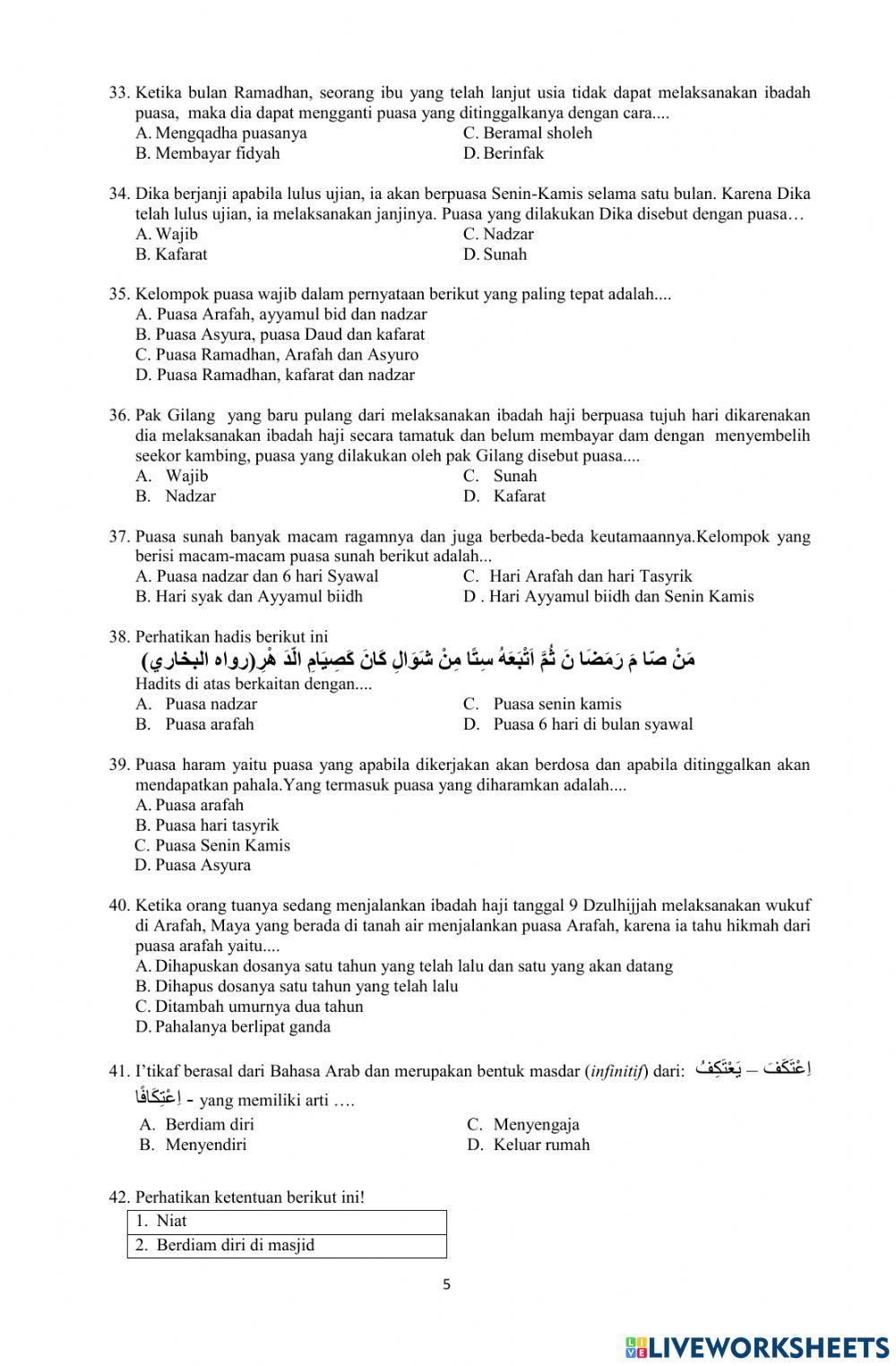 Kls 8 | Free Interactive Worksheets | 2475568