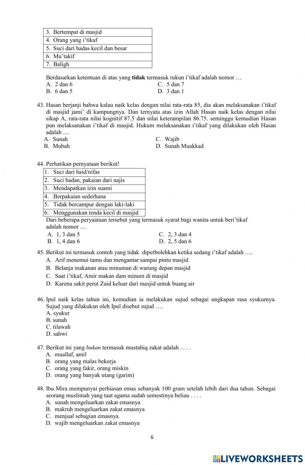 Kls 8 | Free Interactive Worksheets | 2475568