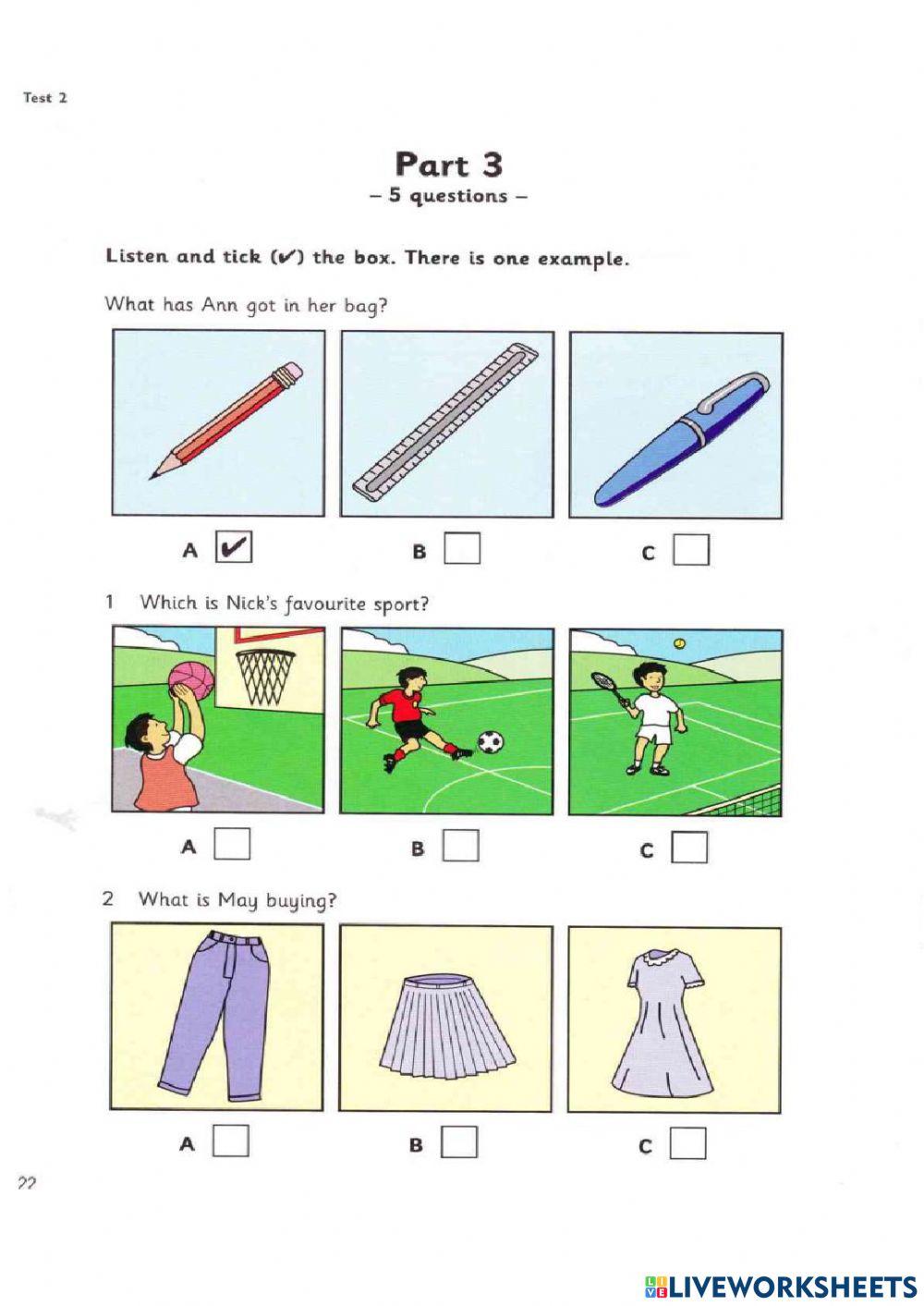 Starter activity for 3 | Live Worksheets