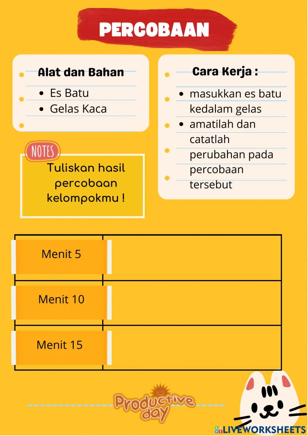 LKPD IPA Kelas 5 Tema 7 Subtema 3 Pembelajaran 5 (Pengembunan ...