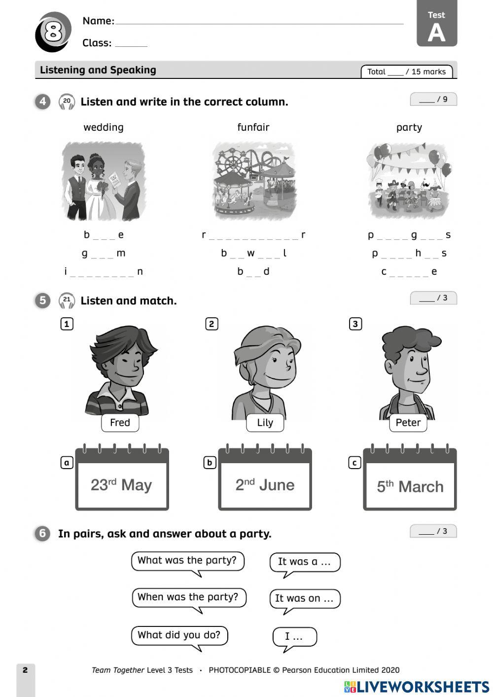 Team Together 3… | Free Interactive Worksheets | 2881353