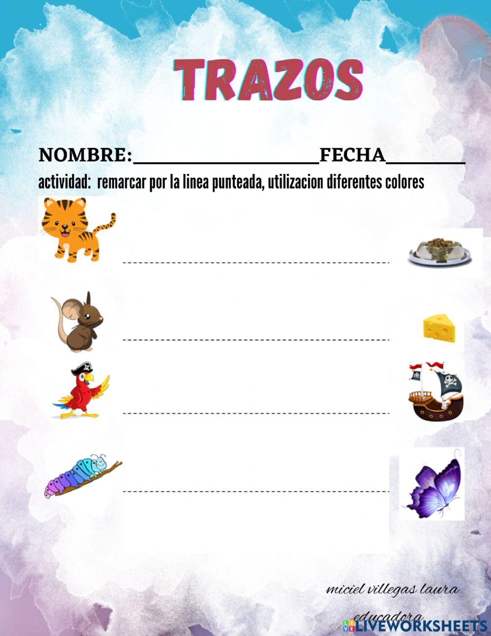 Trazo | Live Worksheets