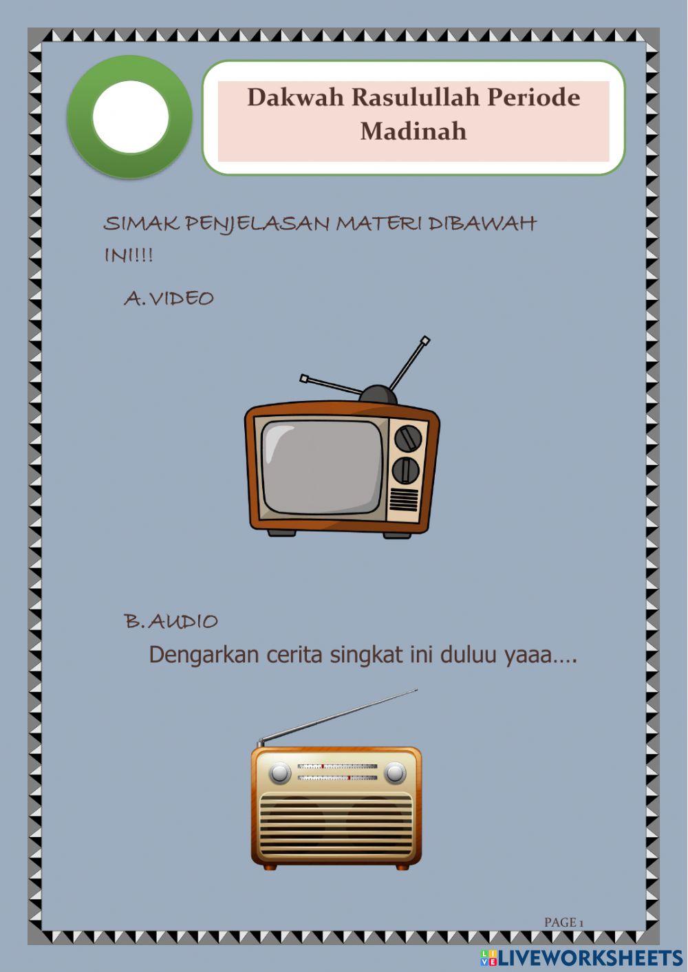 Priode Dakwah Nabi worksheet | Live Worksheets