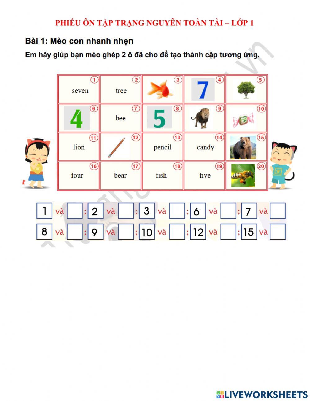 Tntt 1 worksheet | Live Worksheets