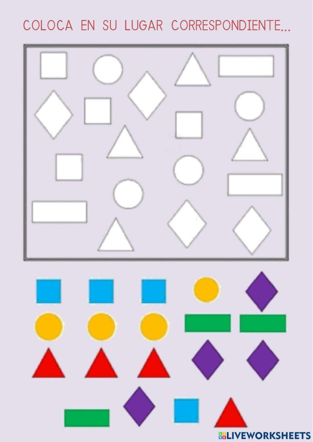 Las formas geom… | Free Interactive Worksheets | 2210229