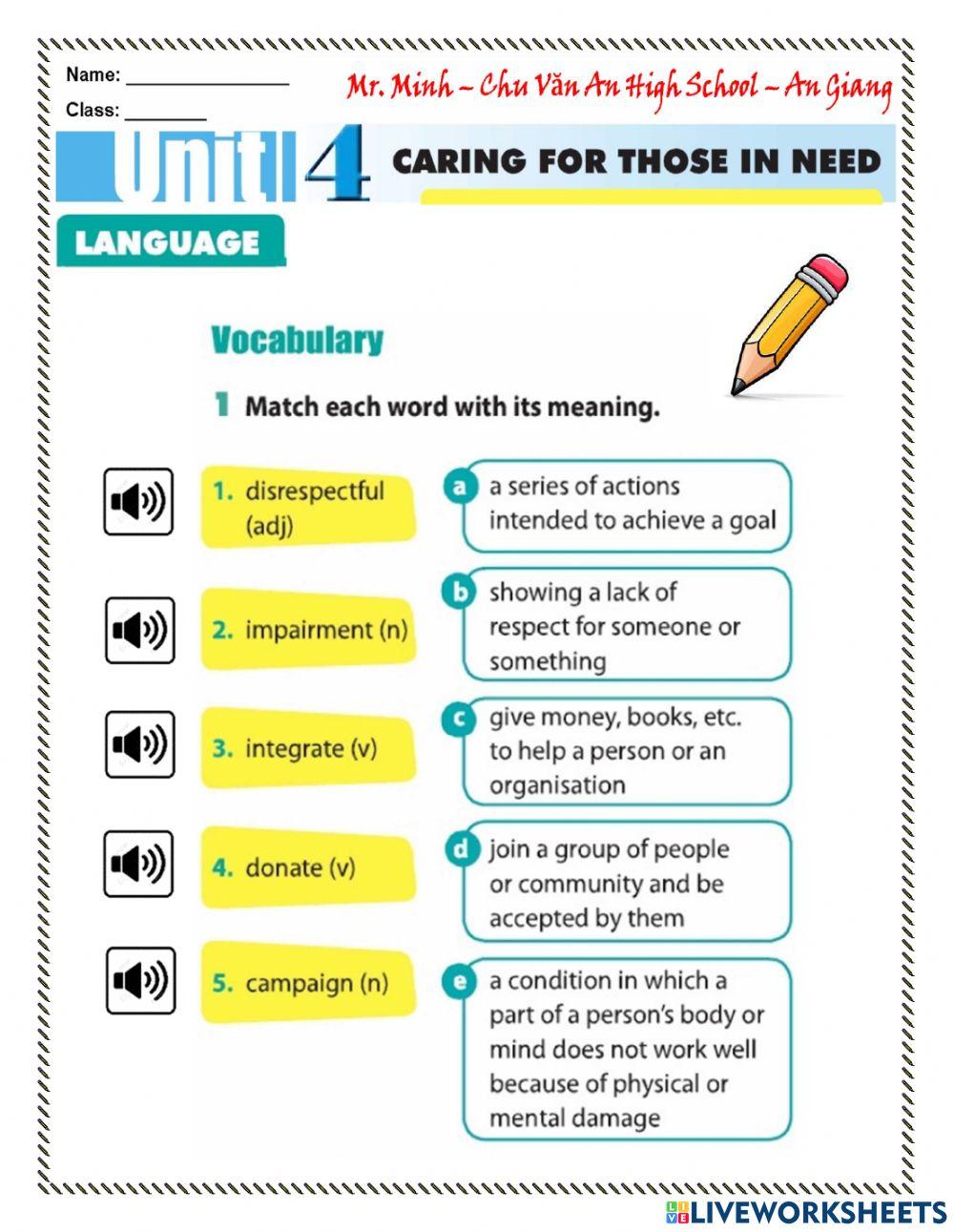 English 11 - Un… | Free Interactive Worksheets | 2210326