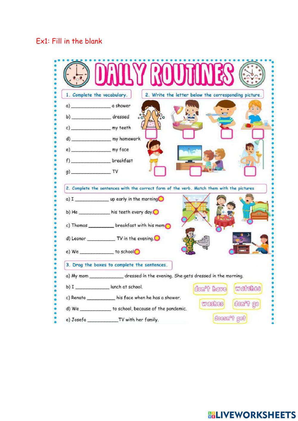 Extra writing online exercise for | Live Worksheets