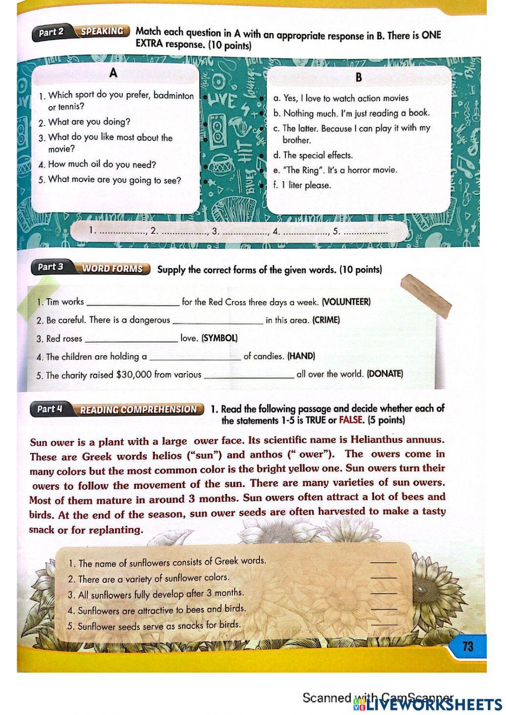 Advanced test 01 - RO7 Practice test 2210465