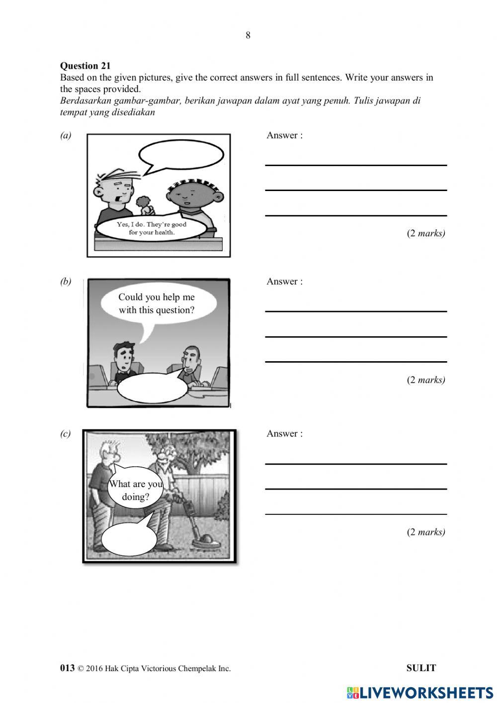 3648123 | Year 5 Exam Set 2 | Mohd Irfan Hasif Nor