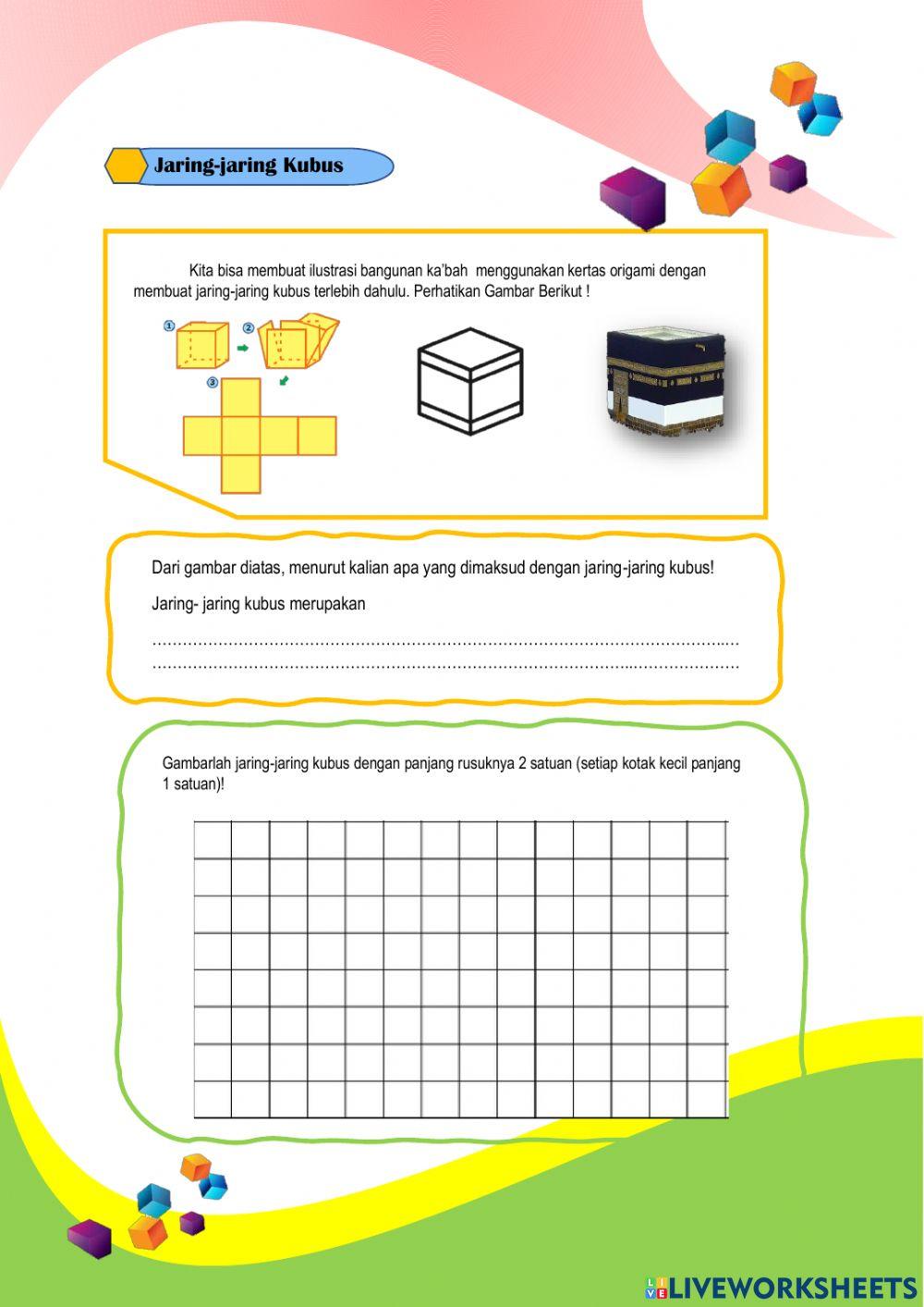 Lkpd Unsur Dan Luas Kubus 8b Worksheet Live Worksheets