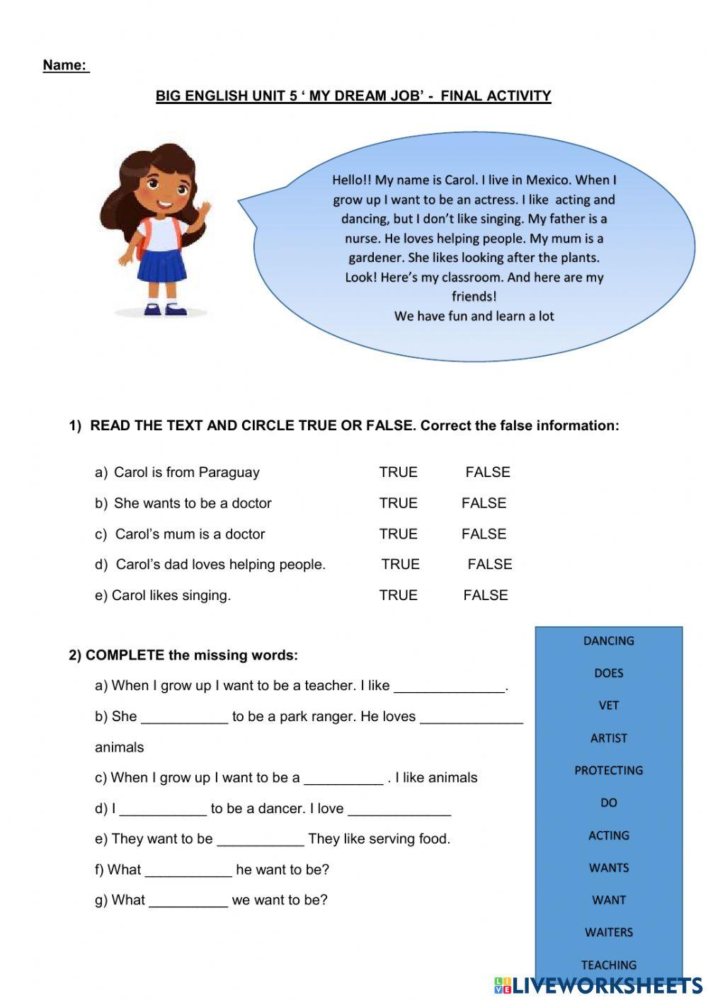 Big english uni… | Free Interactive Worksheets | 2210710