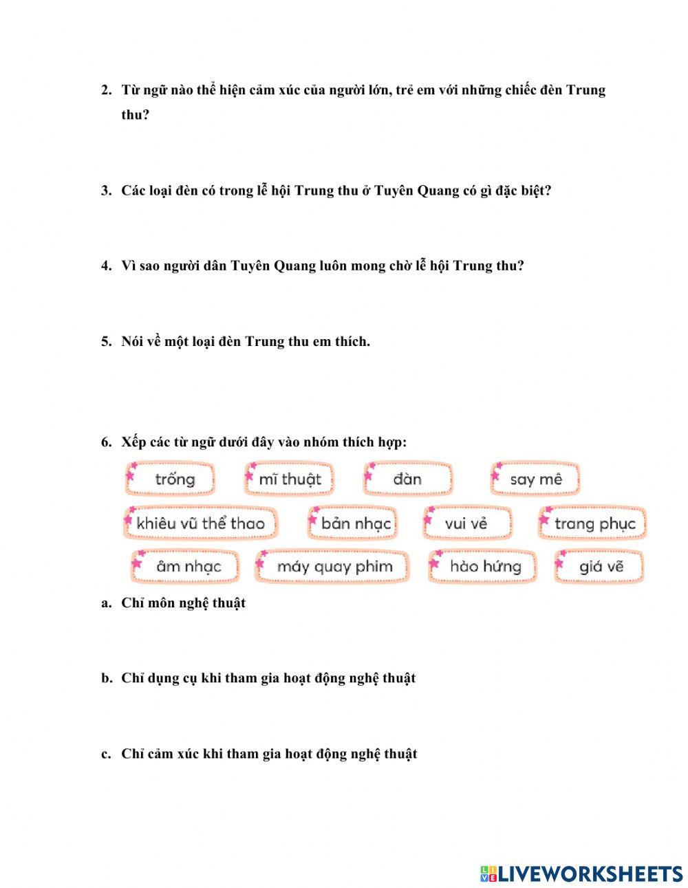 2211270 | Vietnamese | Vo Nguyen Quynh | LiveWorksheets