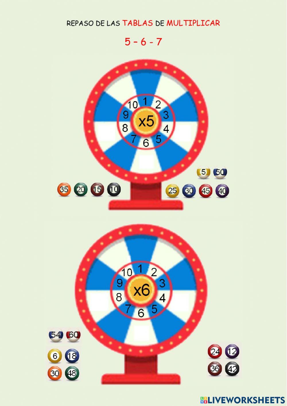 Las tablas de múltiplicar interactive exercise for 3º de Primaria ...