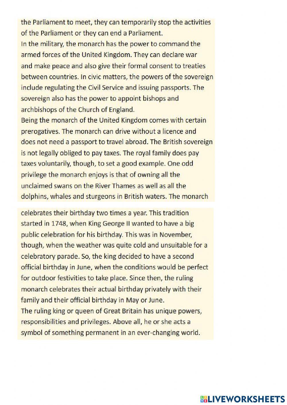 Culture classes: Assignment 1 worksheet | Live Worksheets