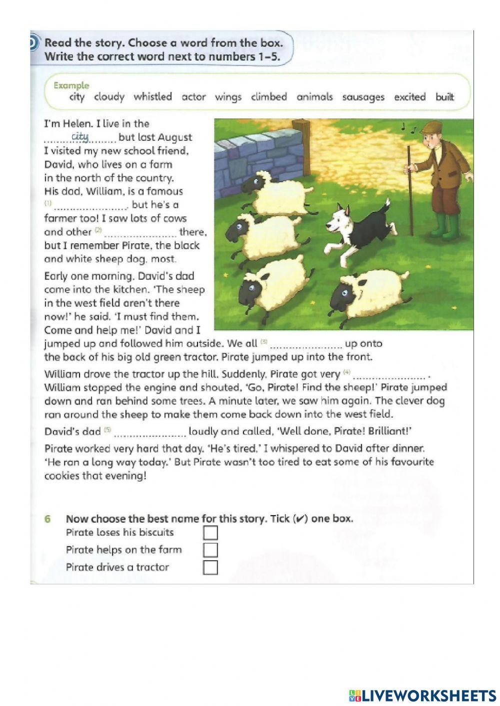 FLYERS Reading Practice 2 (part 1,2,4) 5367215