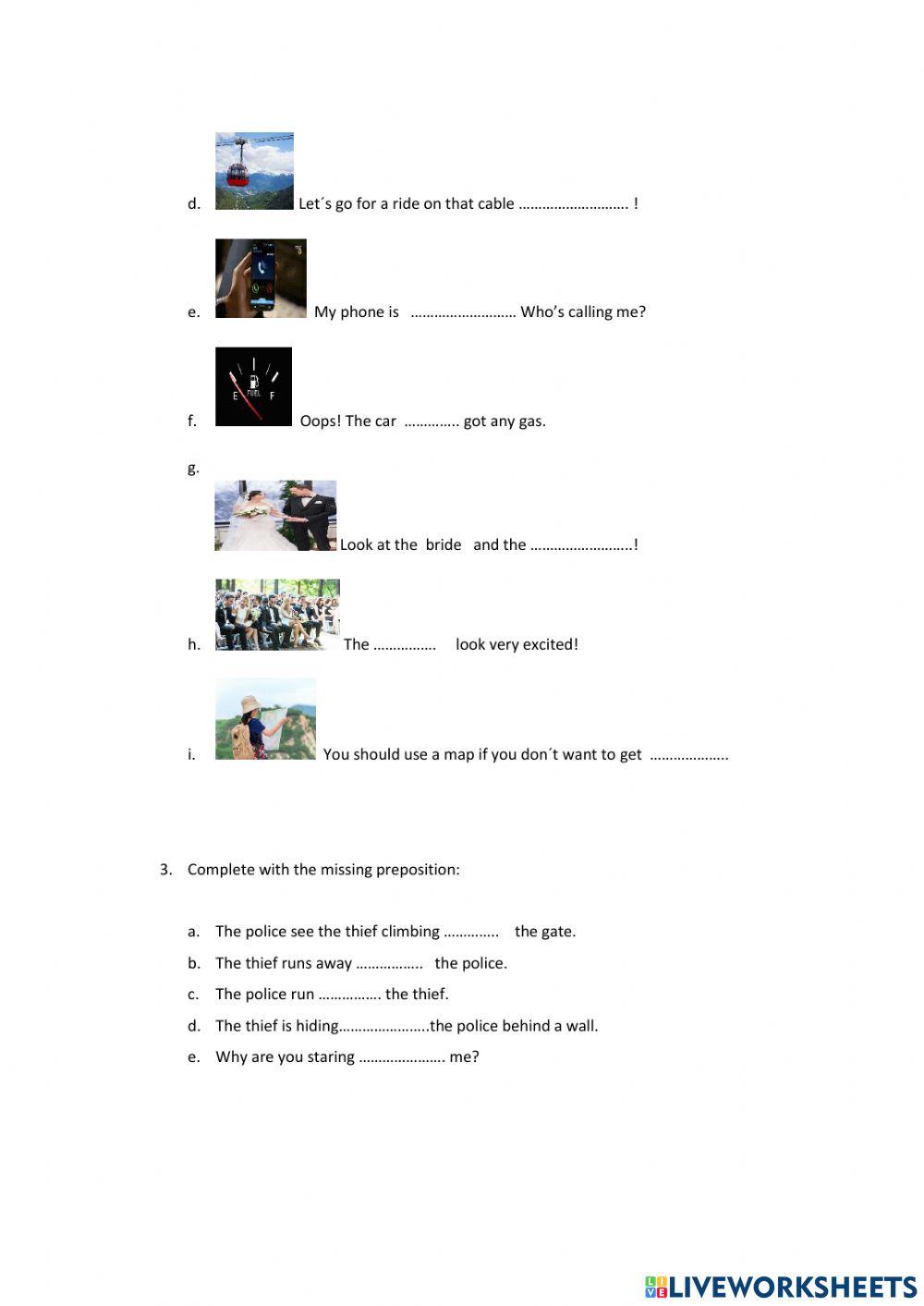 Changing Places | Free Interactive Worksheets | 2212241