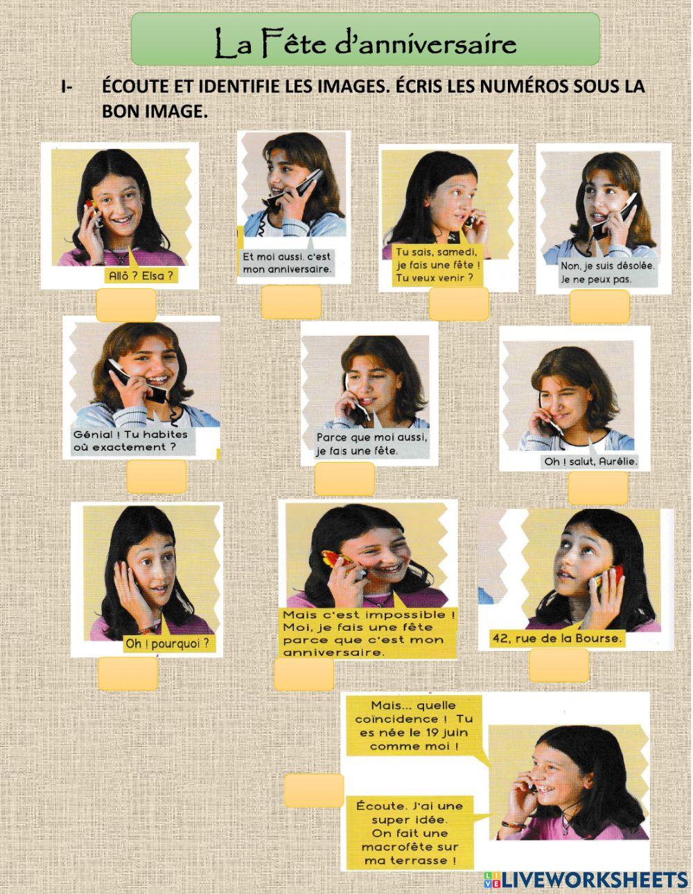 Au téléphone online exercise for | Live Worksheets