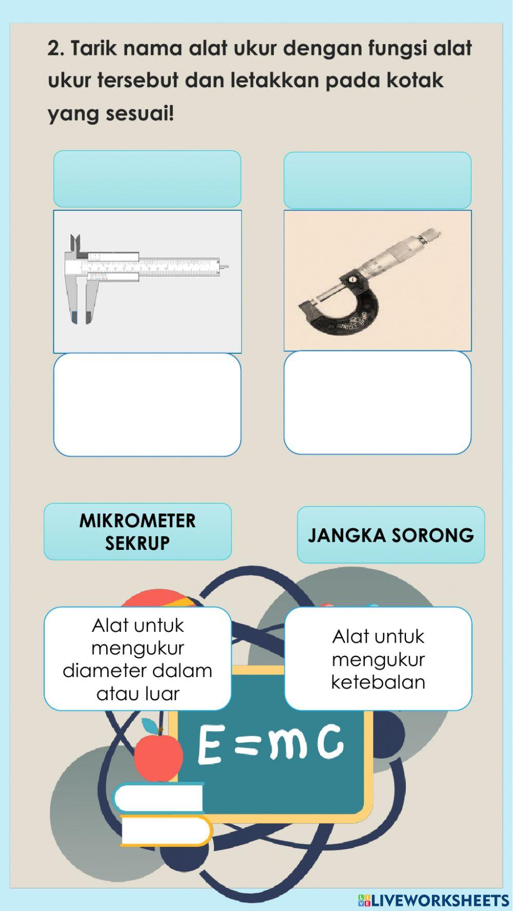 Pre-test Fisika Alat Ukur online exercise for | Live Worksheets