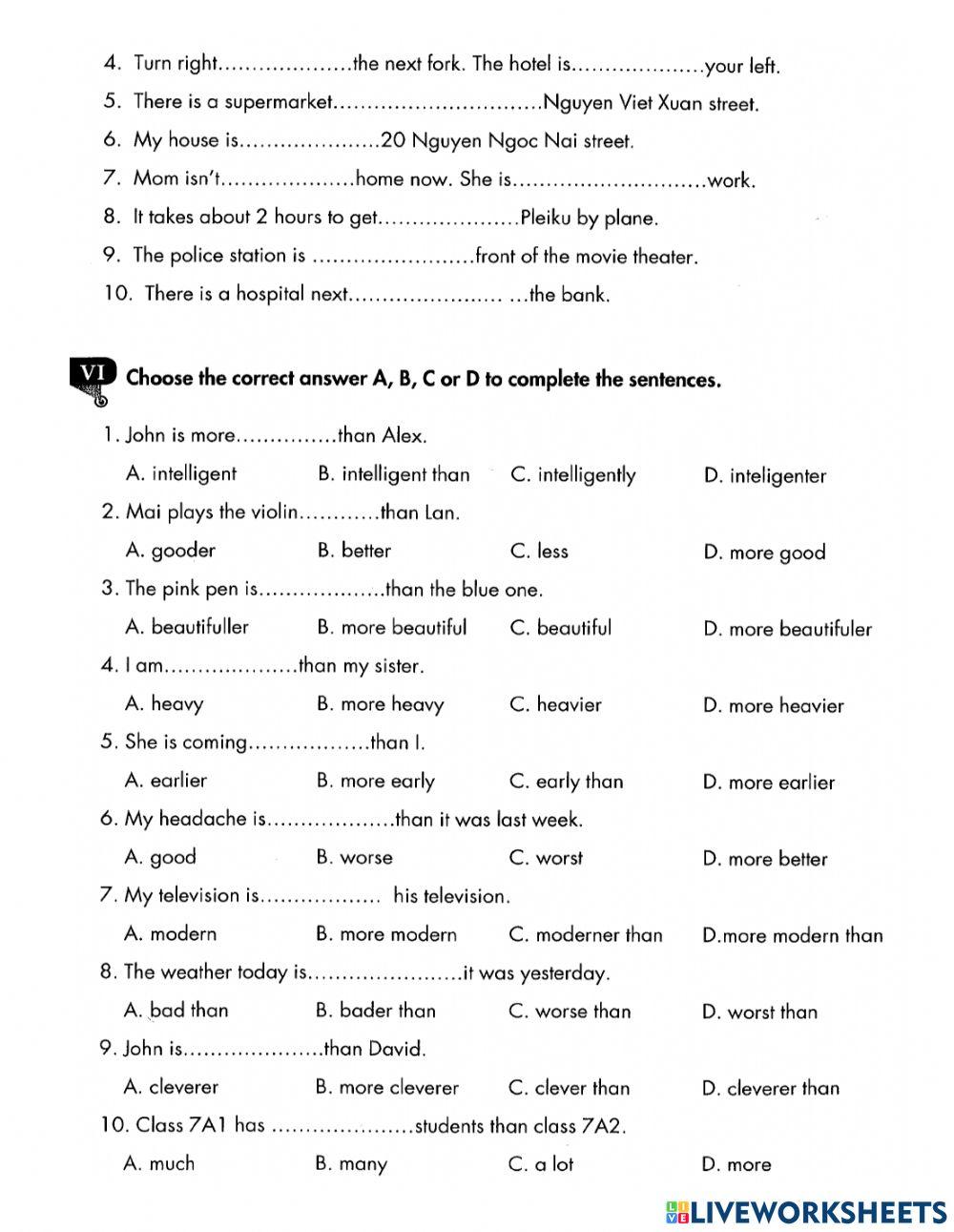 G6-review u4 test4 dg big4 worksheet | Live Worksheets G6-review u4 test4 dg big4 worksheet | Live Worksheets