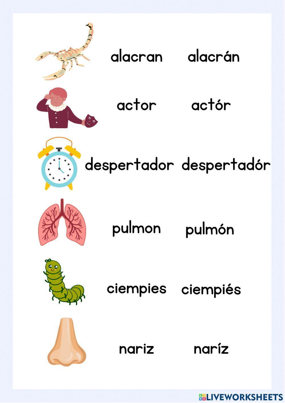 2213489 | Acentuación palabras agudas | lamaletadebea