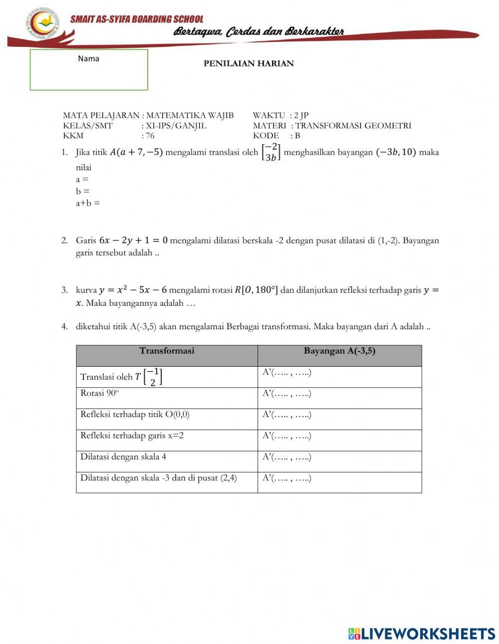 IPSB online exercise for | Live Worksheets