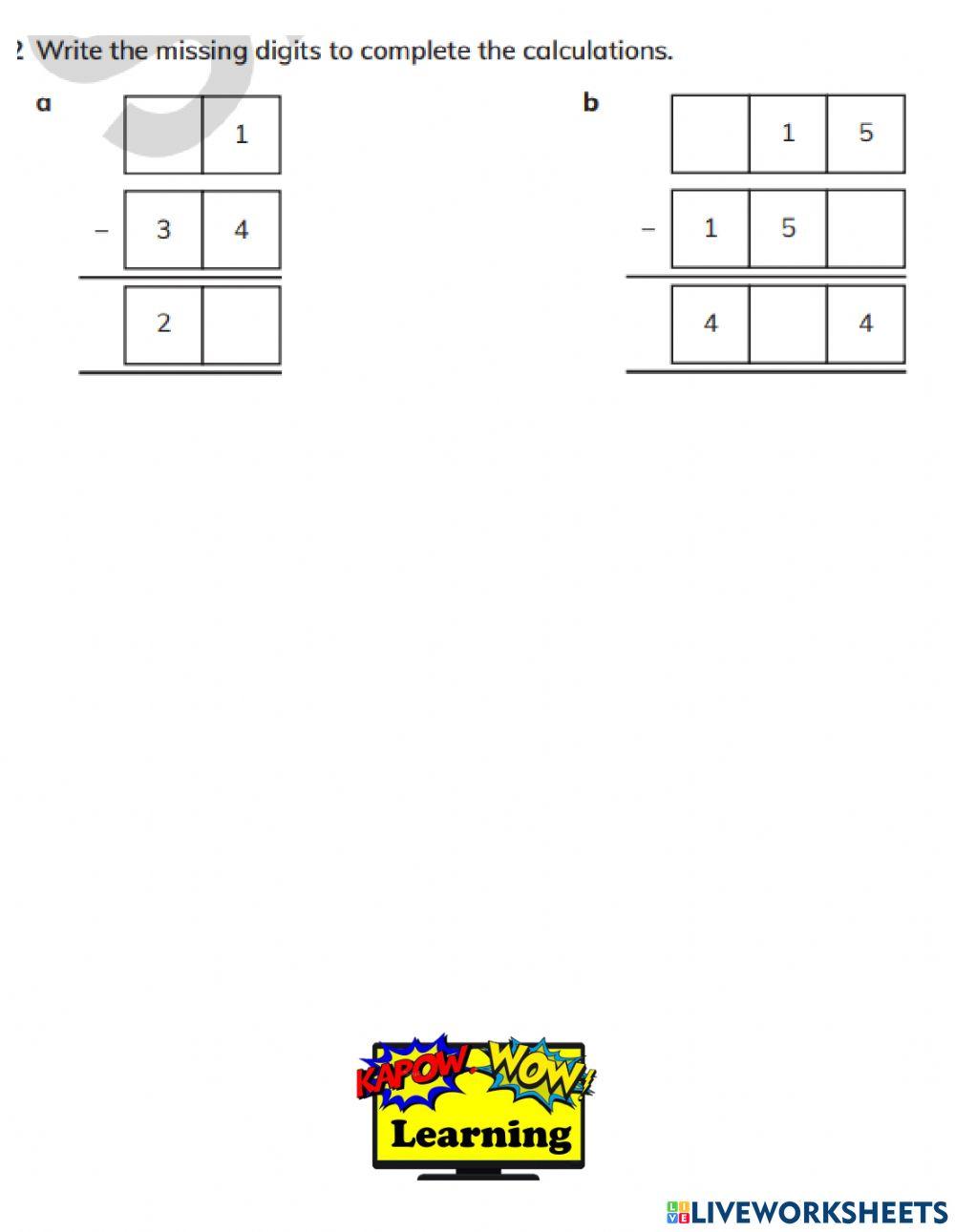 Addition Unit 3 worksheet | Live Worksheets