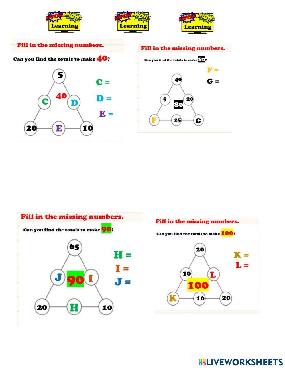 Maths 2214102 | Glennon8484 | LiveWorksheets
