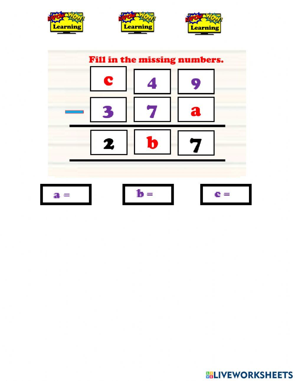 Maths 2214102 | Glennon8484 | LiveWorksheets