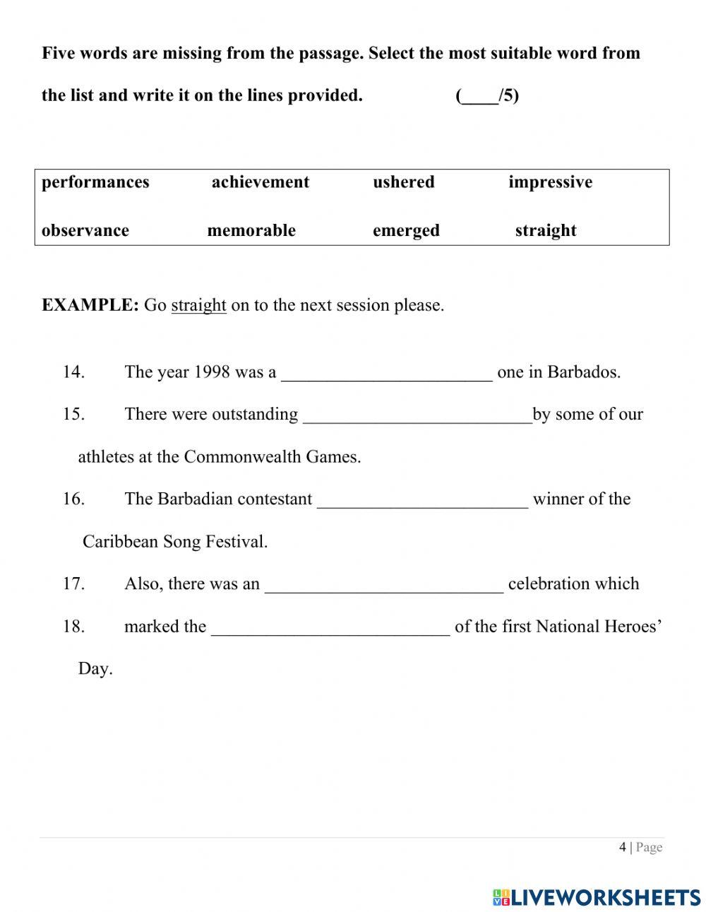 Grammar online exercise for | Live Worksheets