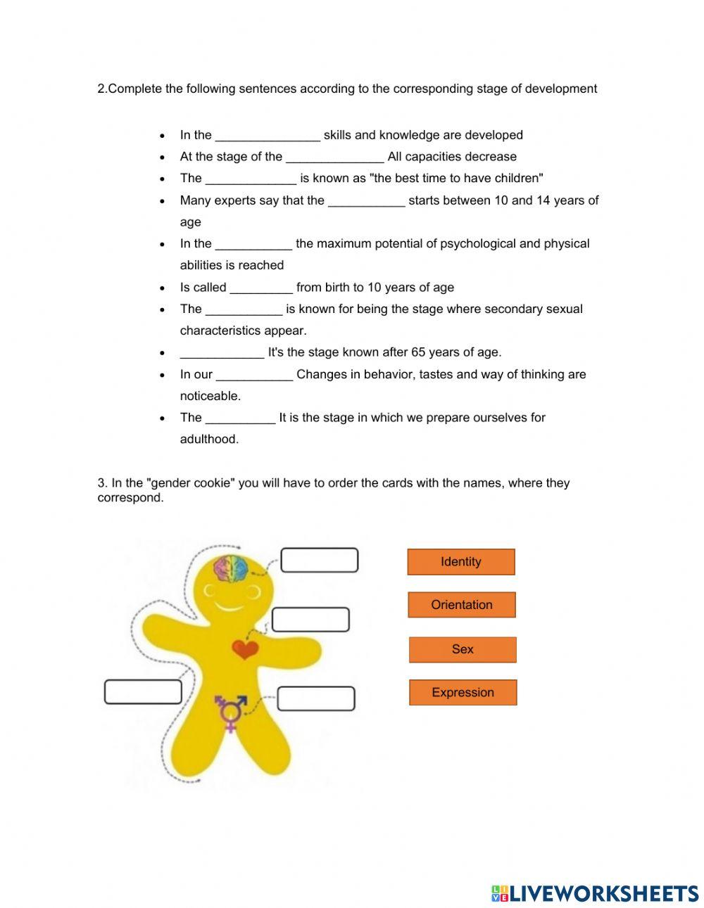 Sexual Education 2215275 E2029 Live Worksheets